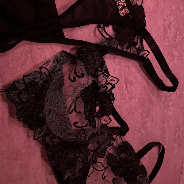 Custom Thong G-strings Set With Gold Charms Name,personalized Thong ...