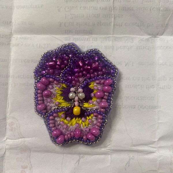 Bead Embroidery Kit Tarantula Spider. Seed Bead Brooch Kit. DIY Craft ...