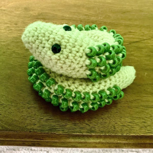Crochet Fidget Snake Pattern: No-sew Beaded Toy PDF Pattern English - Etsy