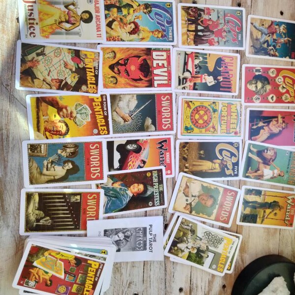 The Pulp Tarot -- Full Tarot Deck! - Etsy