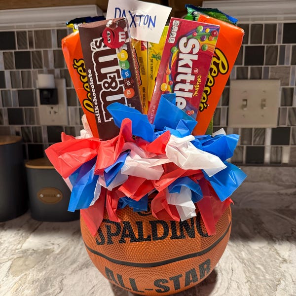 Basketball Candy Bouquet - Etsy