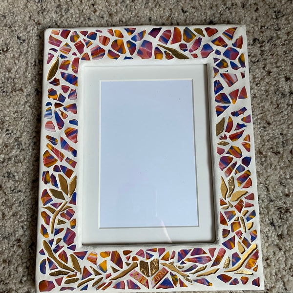 Chuppah Glass Shards Mosaic Picture Frame, Jewish Wedding Keepsake - Etsy