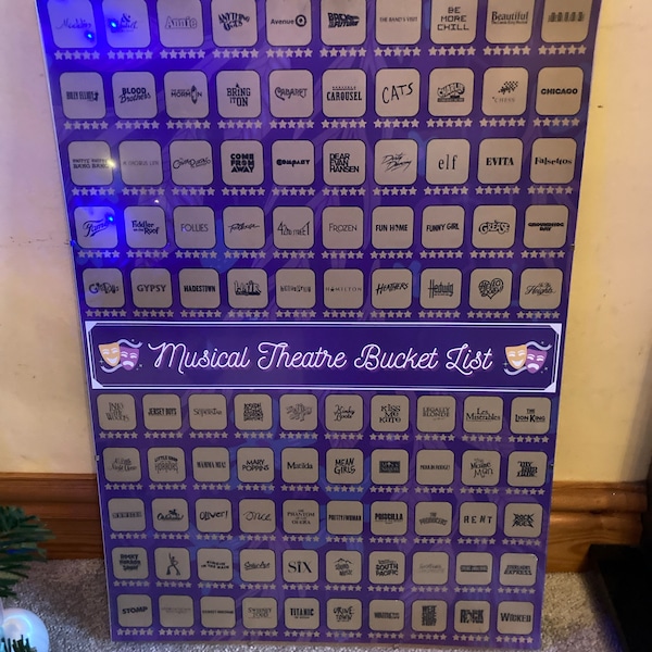 Musical Theatre Scratch off Poster - Gift for Musical Theatre Fans ...