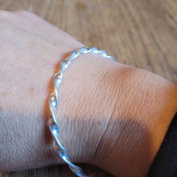 12 Pcs. Set of Bangles, 925 Sterling Silver Bangles, Stacking Bangles ...