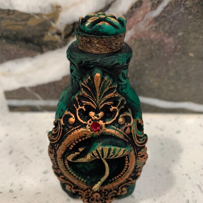 Moon Moth Witch Potion Bottle Apothecary Jar / Witchy Lunar - Etsy