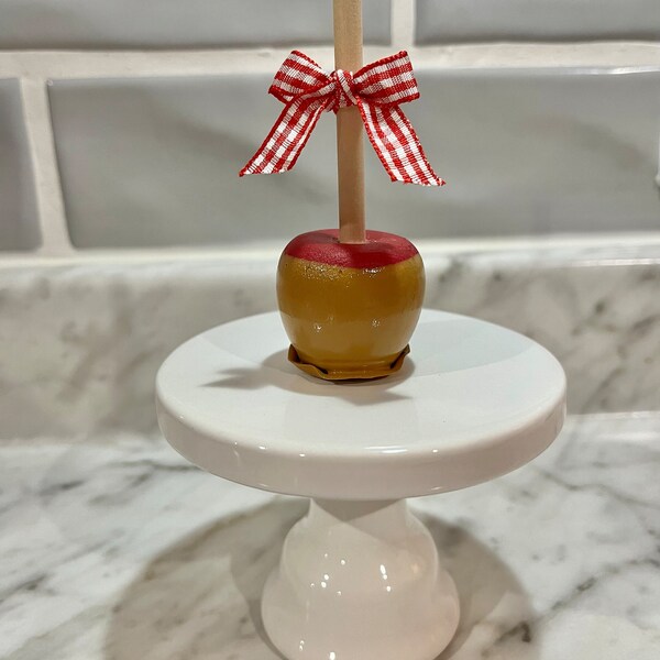 FALL TIERED TRAY Decor | Mini Caramel Apples and Signs | Wooden Caramel ...