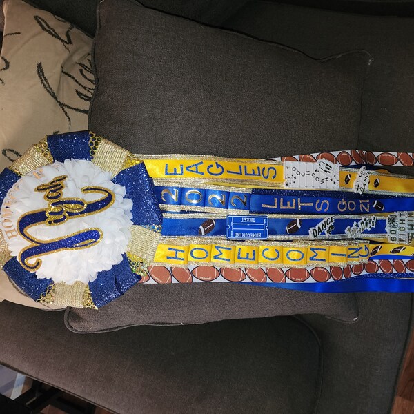 Homecoming Mum Pre-made Fancy Ribbons - Love Braid FREE SHIPPING - Etsy