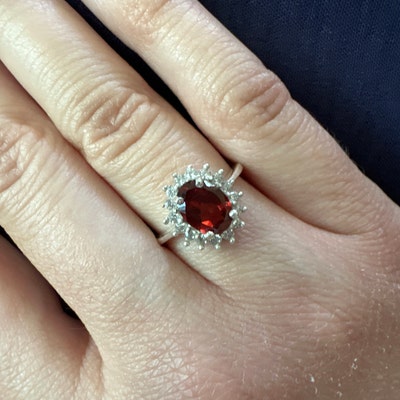 Lab Pink Sapphire Ring, CZ Jewelry Ring, Handmade Ring, Wedding Ring ...