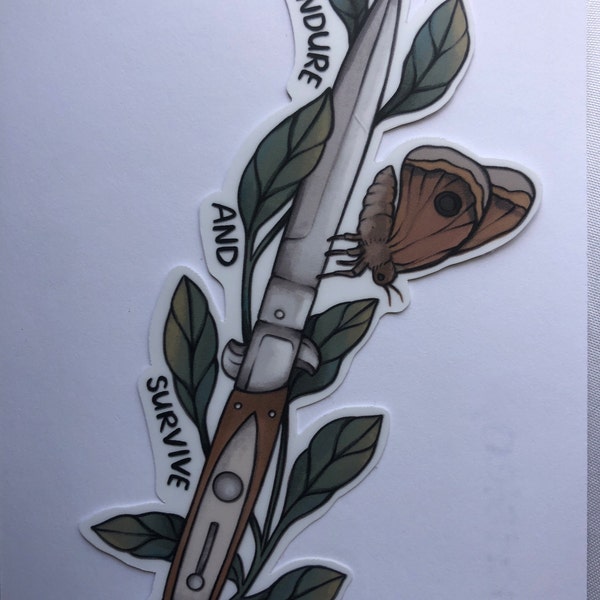 The Last of Us Sticker | Ellie’s Knife | TLOU Sticker | Endure and ...