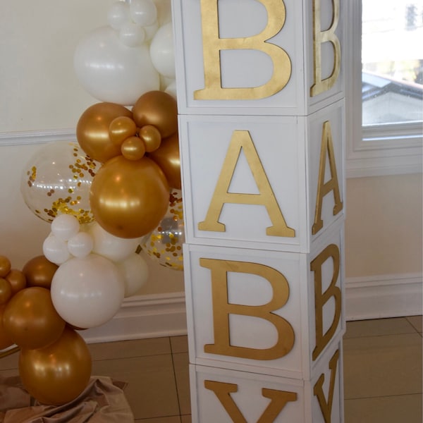 Baby Block Baby Shower Decorations, Baby Shower Decor, Baby Blocks ...