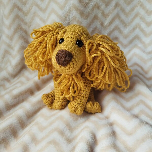 Cocker Spaniel Dog Amigurumi Crochet Pattern - Etsy