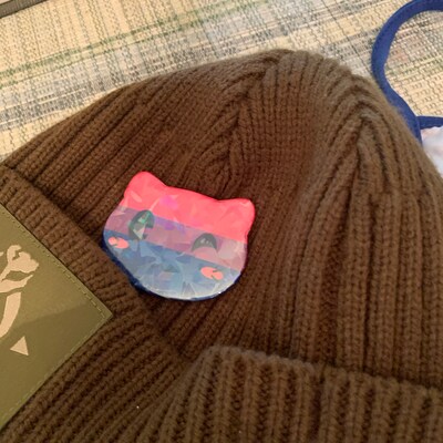 Bisexual Pride Cat Kitty Bi Homosexual Flag Pinback Button - Etsy