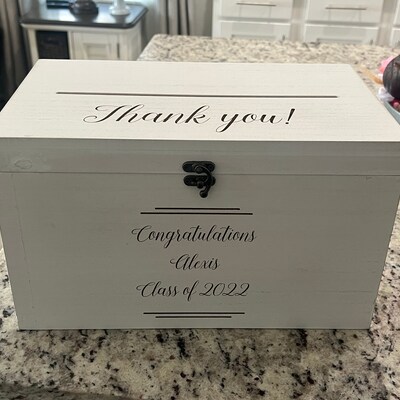 Write Your Own Personalized Wedding Wood Card Box, Wedding Advice Box ...