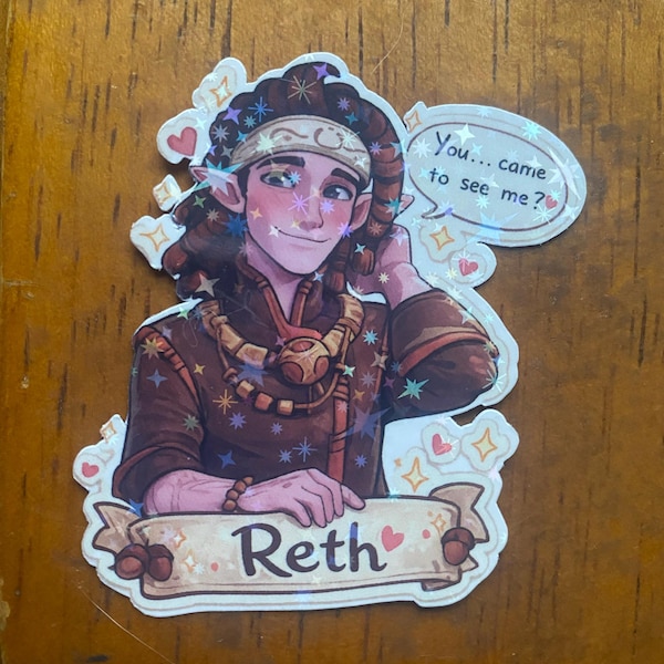 Reth Palia NPC Romance Characters Video Game Waterproof Sticker for ...