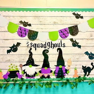 Halloween Witchy Gnomies Fall Halloween Bulletin Board - Etsy