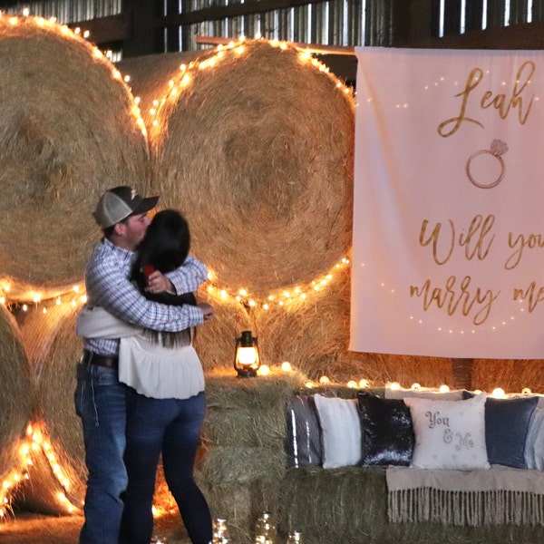 Will You Marry Me Banner, Wedding Proposal Idea, Will You Marry Me Sign ...