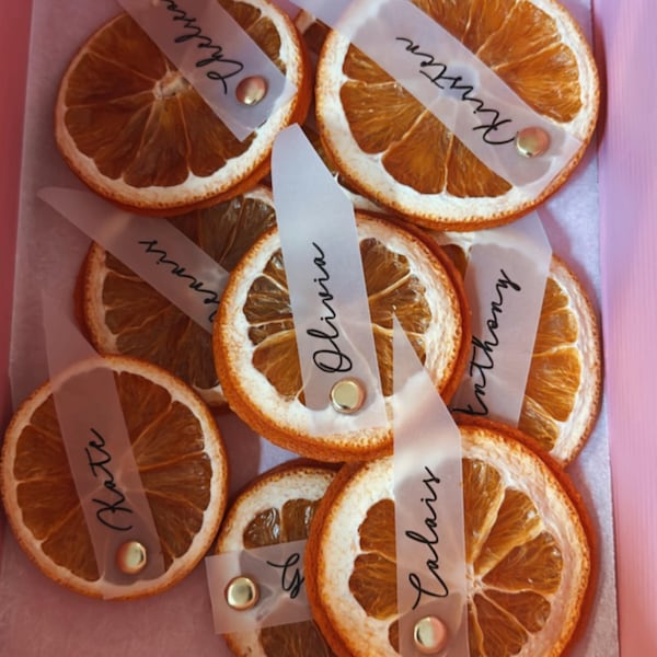 Dried Orange Place Cards - Etsy