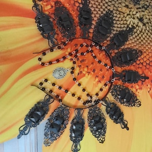 Golden Blind Mask Gothic Mask With Flowers Fantasy Mask | Etsy