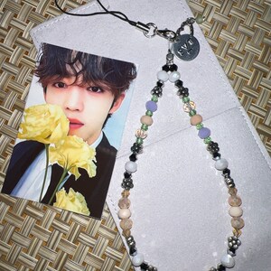 Jimin Face Collection Beaded Accessories Phone Charms Bracelets - Etsy