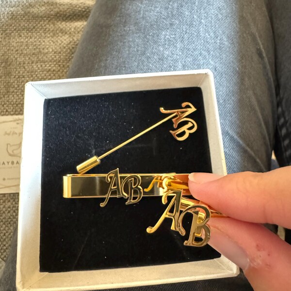 Personalized Initial Name Lapel Pin Initial Lapel Pin Wedding Gift ...