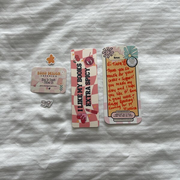 Colorful Retro Bookmark Laminated Bookmark Bookmark Individual or Set ...