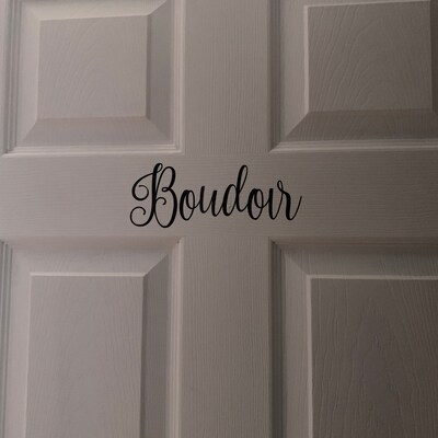 Boudoir Vinyl Decal Sticker V2 Bedroom Sitting Room Salon - Etsy