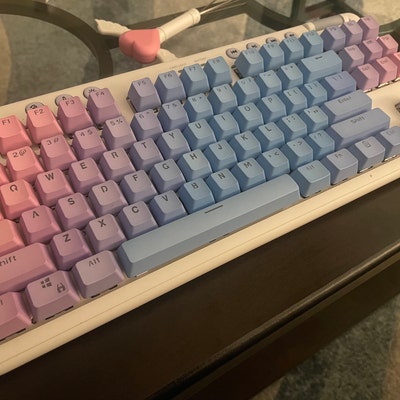 Cute Katty Keycaps, Keycap Set, Kawaii XDA Pink Keycaps, PBT Keycaps ...
