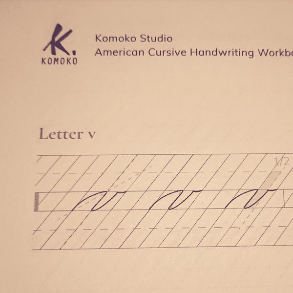 Printable Uppercase Business Cursive Calligraphy Practice Guide ...