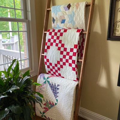 60 Tall Cherry Ladder Quilt Rack 6 Different Widths - Etsy