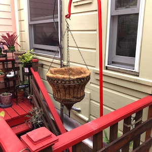Red/cardinal Bird Shepherd Hook Plant Hanger Wind Chimes Holder Bird ...
