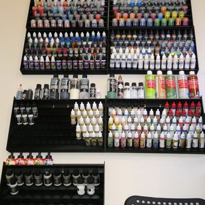 Wall Mounted Hobby Paint Storage Rack Horizontal - Etsy