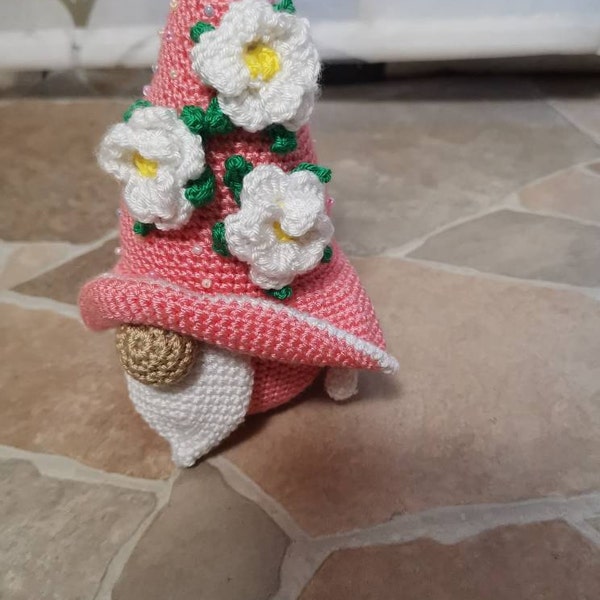Crochet Patterns Flower Gnome, Crochet Flower Gnome Pattern, Birthday ...