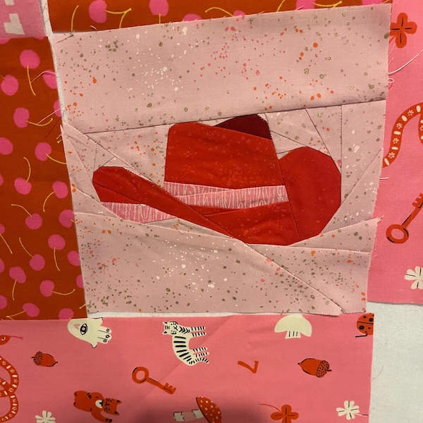 Cowboy Hat Quilt Block, 5 Sizes PDF Instant Download, FPP Patchwork ...