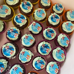 30 Personalised Edible Rice Paper Cupcake Fairy Cake Toppers / - Etsy