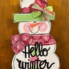 Winter Door Hanger, Winter Decor, Hot Cocoa Door Hanger, Baby It's Cold ...