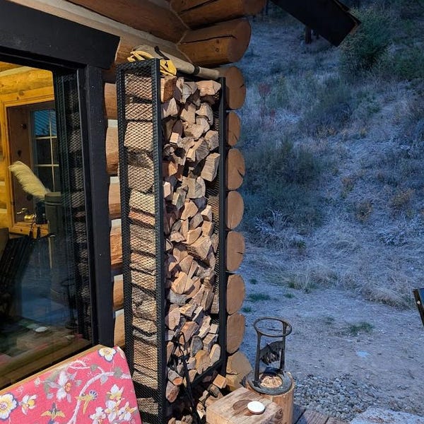 Firewood Rack , Shelf, Wood Coffee Table and Wood Storage, Minimalist ...