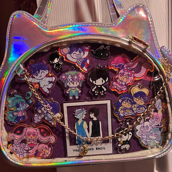 Crossbody Ita Bag, Pin Display Bag, Itabag, Window Bag, Pin Cross Body ...