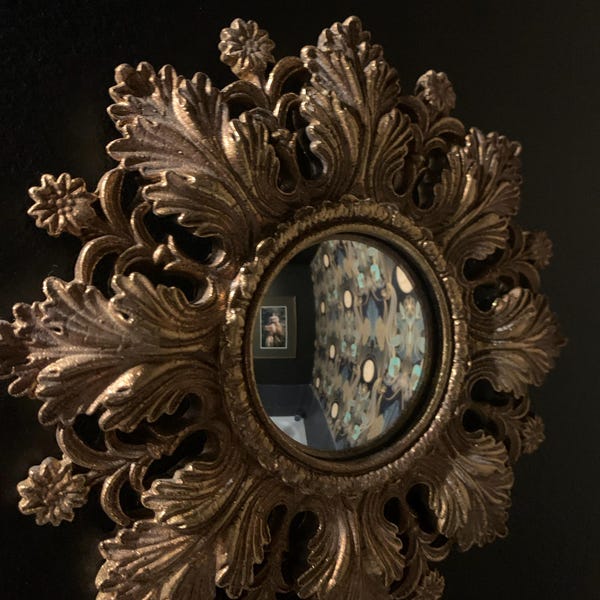 Gold Convex Thin Frame Mini Mirrors - Etsy