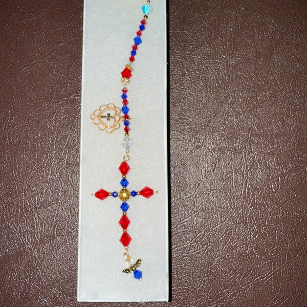 Crystal Cross/guardian Angel Rear View Mirror Dangles/suncatchers, Car ...