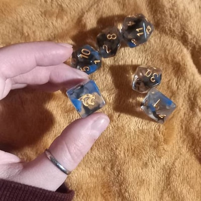 Dice RPG Set of 7 'spirit Of' Dolphin Dice Dungeons - Etsy