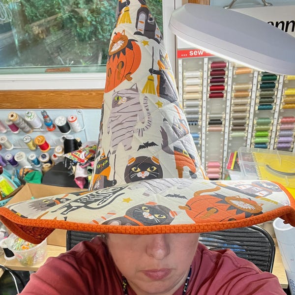 The Spellbound Quilted Witch Hat Sewing Pattern | Digital PDF Pattern ...