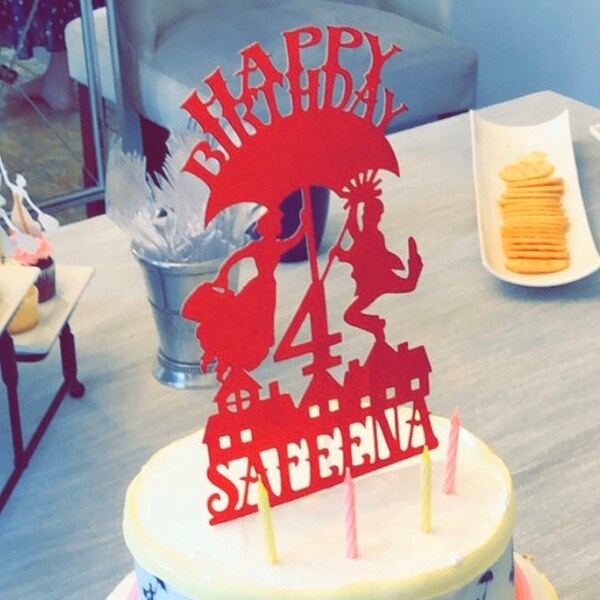 Mary Poppins Cake Topper, Mary Poppins and Chimney Sweeper, Chimney ...