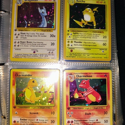 High Quality 1st Edition Holographic Charizard Custom Proxy - Etsy