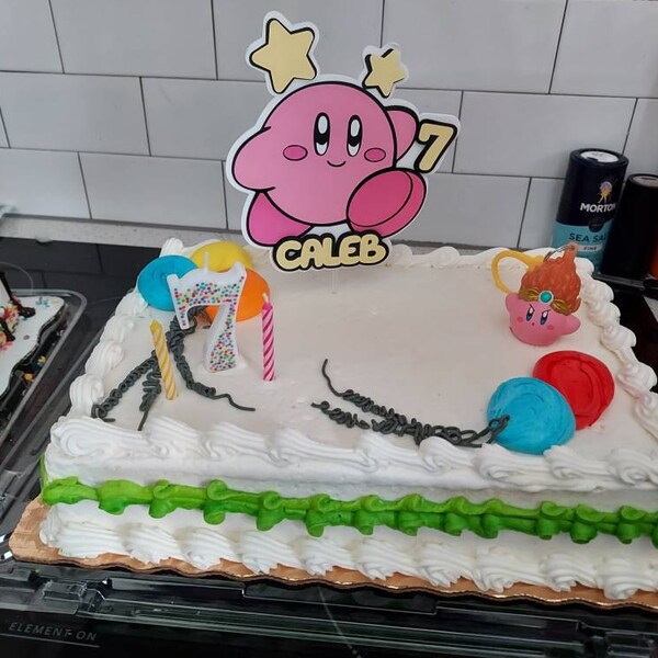 Kirby Cake Topper - Etsy