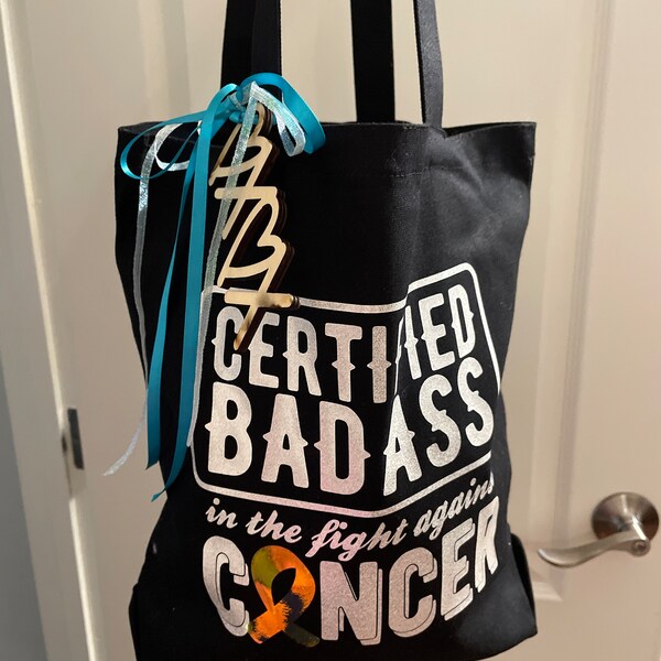 Certified Badass in the Fight Against Cervical Cancer Svg, Teal and ...