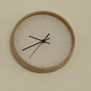 Simple Wall Clock, Black and White Clock, Minimalist Design, Less is ...