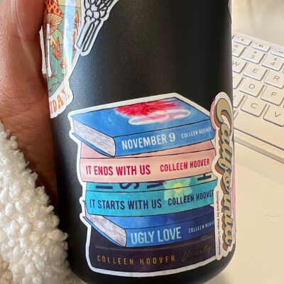 Colleen Hoover Books Sticker, Book Stack Sticker, Coho Sticker, It Ends ...