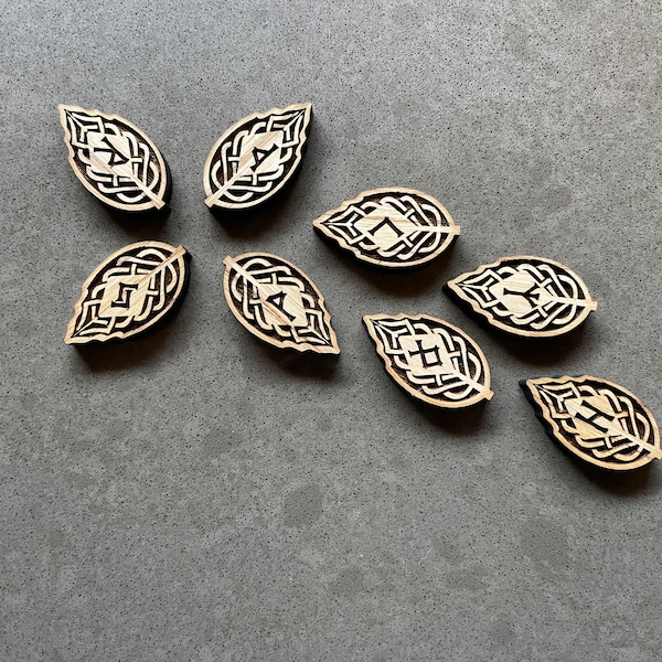 Viking Rune Set, Elder Futhark Runes, Pocket Rune Set, Leaf Norse Runes ...
