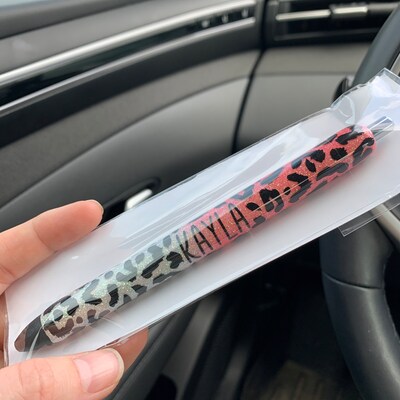 Personalized Epoxy Glitter Black Ink Pen: Refillable - Etsy