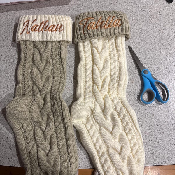Engraved Holiday Stockings ,custom Christmas Knitted Stockings,2024 ...